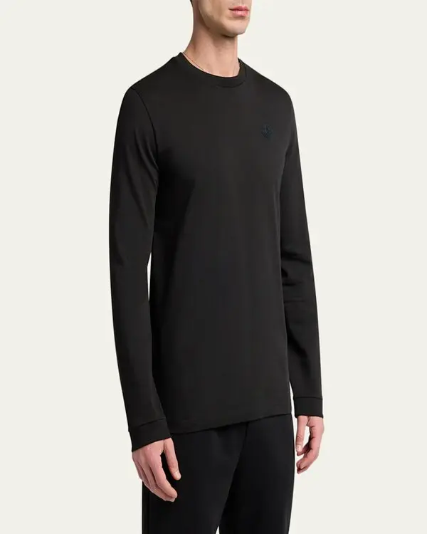 Moncler Cotton Graffiti Logo Long-sleeve T-shirt