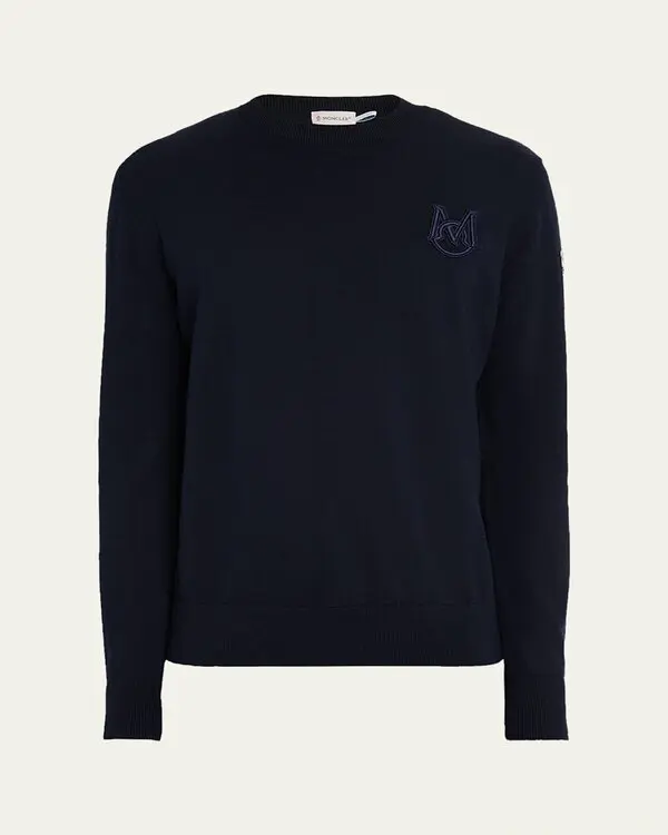 Moncler Monogram Appliqué Crewneck Sweater