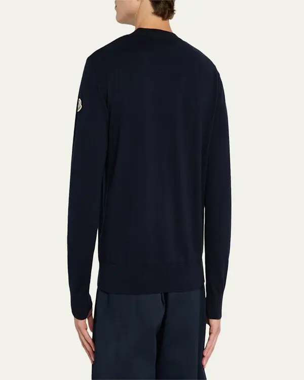 Moncler Monogram Appliqué Crewneck Sweater