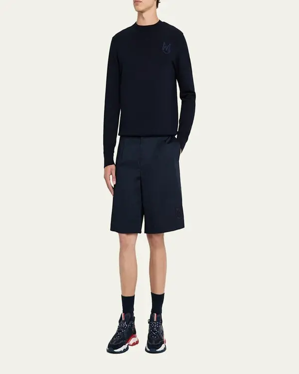 Moncler Monogram Appliqué Crewneck Sweater
