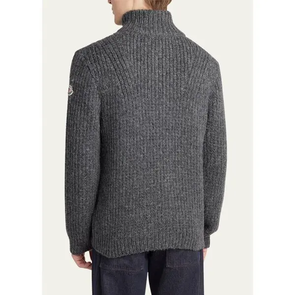 Moncler Ribbed Full-zip Sweater