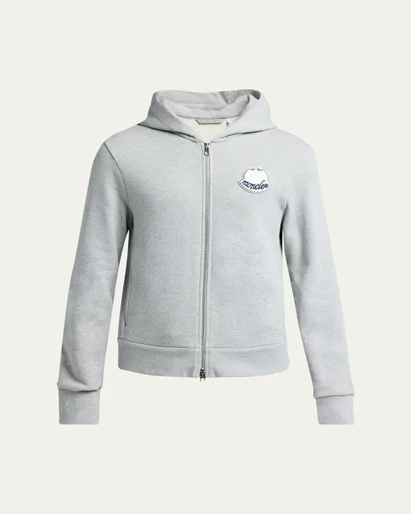 Moncler Chenille-logo Full-zip Hoodie