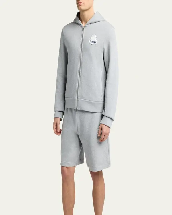Moncler Chenille-logo Full-zip Hoodie