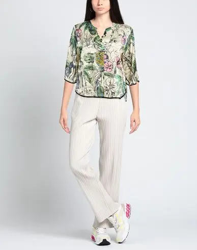 SHIRTAPORTER Floral Print Top - Beige