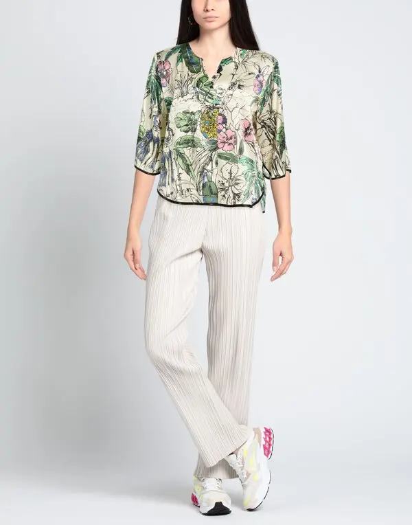 SHIRTAPORTER Floral Print Top - Beige