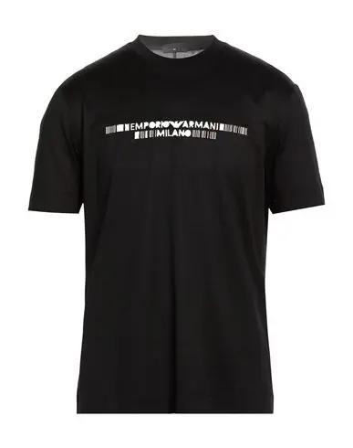 Emporio Armani T-shirt Size Lyocell, Cotton - Black