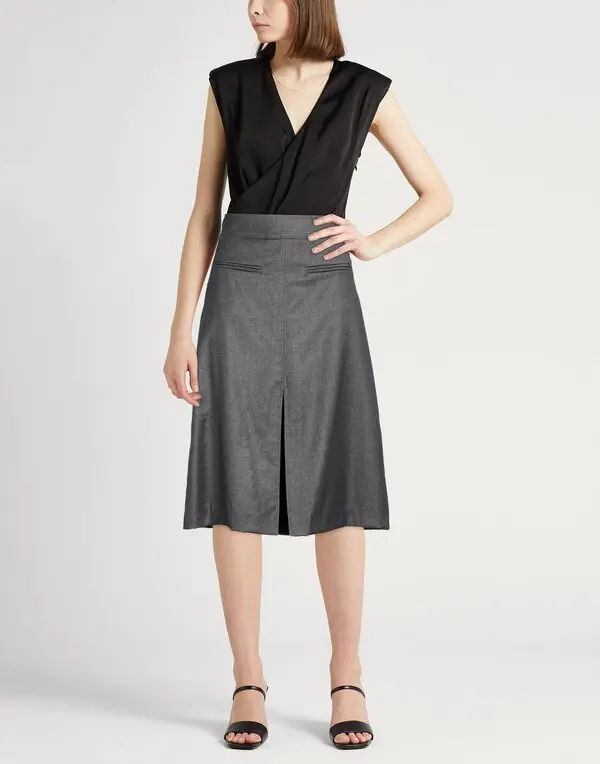 DRUMOHR Midi Flared Skirt - Grey