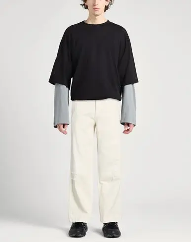 Amiri Cotton Gabardine Distressed Straight Leg Pants