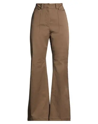 LOW CLASSIC Flared Cotton-blend Trousers - Brown