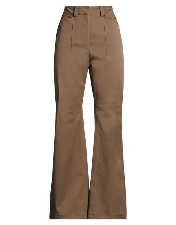 LOW CLASSIC Flared Cotton-blend Trousers - Brown