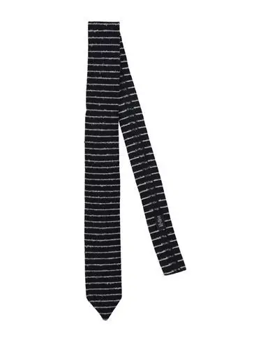 DRUMOHR Striped Wool Necktie - Black