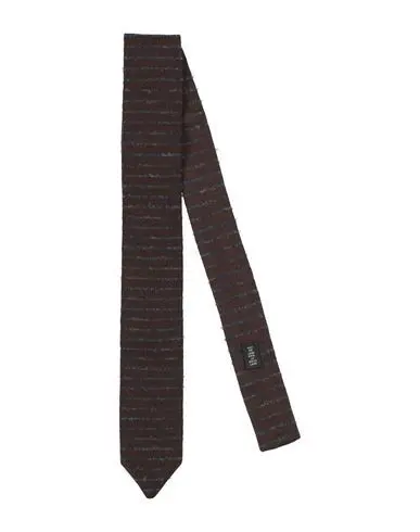 DRUMOHR Striped Wool Necktie - Brown