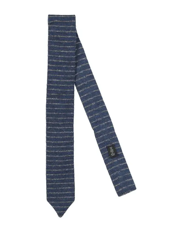 DRUMOHR Striped Wool Necktie - Navy