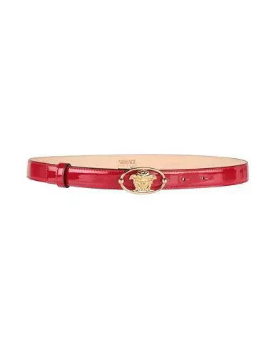 Versace Leather Belt - Red
