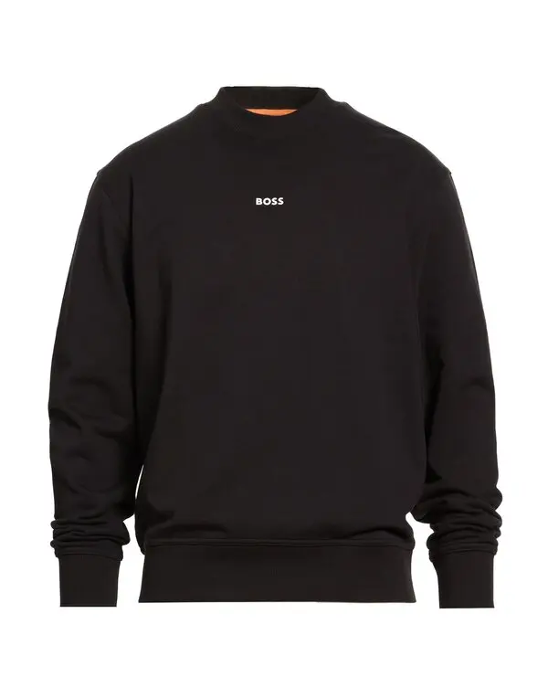 BOSS Cotton Terry Sweatshirt - Black