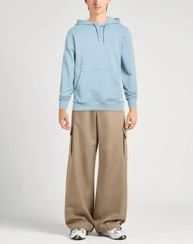 BOSS Cotton French Terry Hoodie - Blue