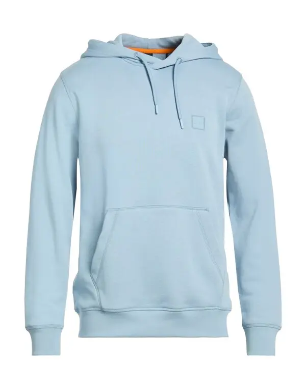 BOSS Cotton French Terry Hoodie - Blue