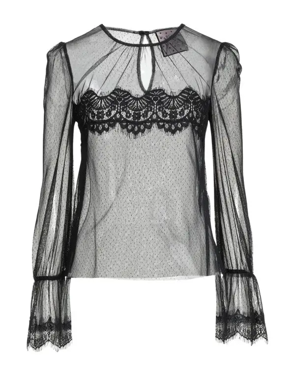 Liu Jo Tulle Top With Lace Trims