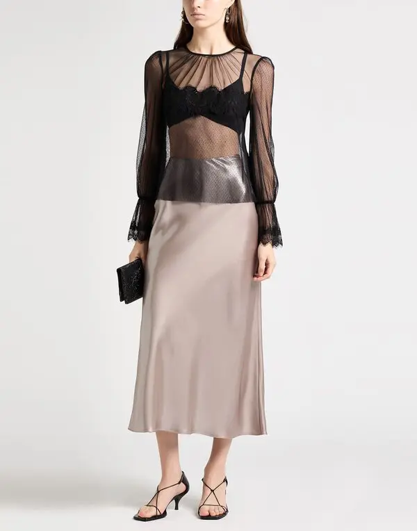 Liu Jo Tulle Top With Lace Trims