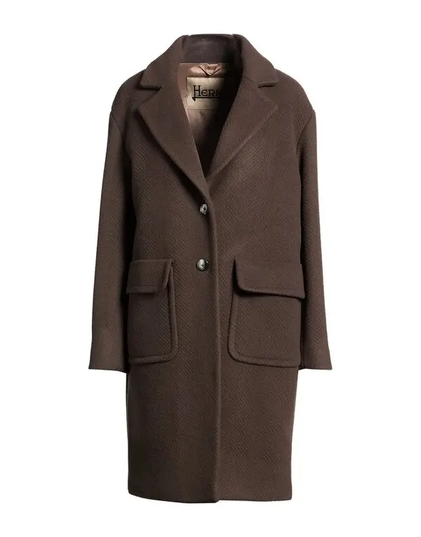 Herno Virgin Wool Single-breasted Coat