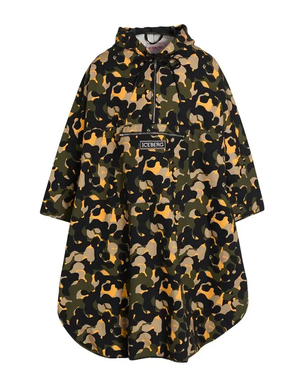 Iceberg Cotton Camouflage-print Hooded Cape