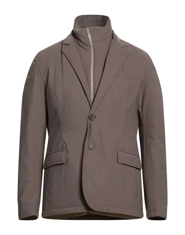 Herno Taupe Jacket In Polyamide, Elastane, And Polyurethane