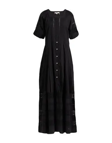 LoveShackFancy Cotton Maxi Dress With Lace Trims