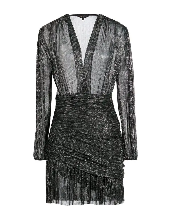 Maje Metallic Mini Dress - Green
