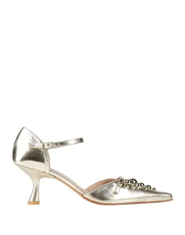 ZINDA Leather Pumps With Studs