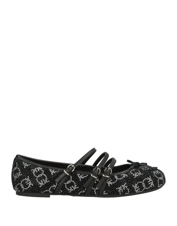 Pinko Leather And Textile Fiber Ballet Flats