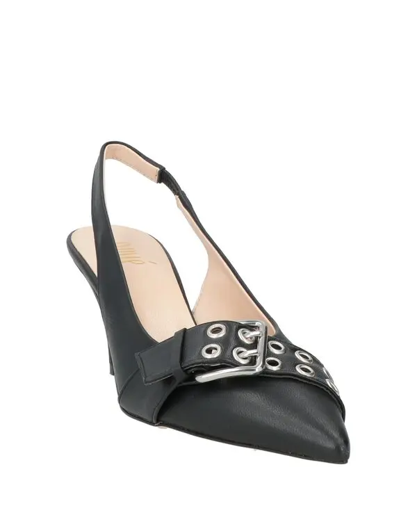 OVYE Leather Slingback Pumps - Black
