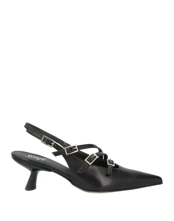 OVYE Leather Slingback Pumps
