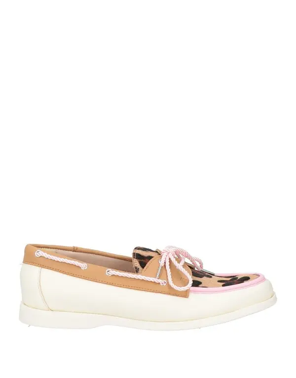 OVYE Leather Loafers With Leopard Print Calf Hair