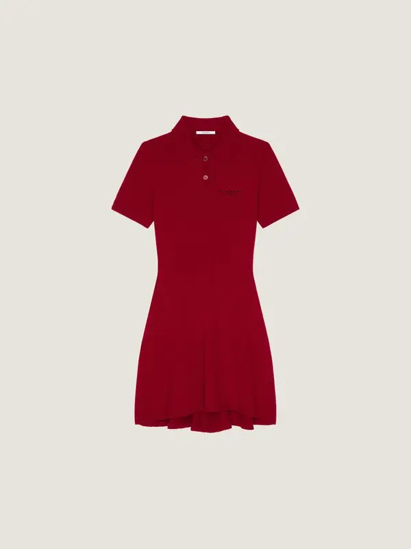 Givenchy Polo Wool And Cashmere Dress - Deep Red