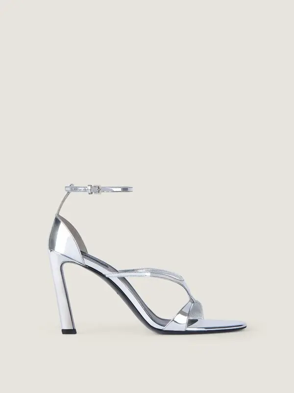 Givenchy Mirror Effect Leather Heeled Sandals