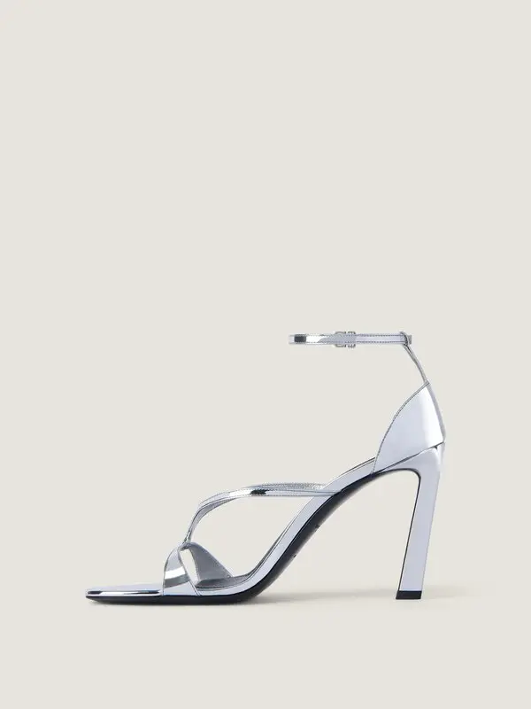 Givenchy Mirror Effect Leather Heeled Sandals
