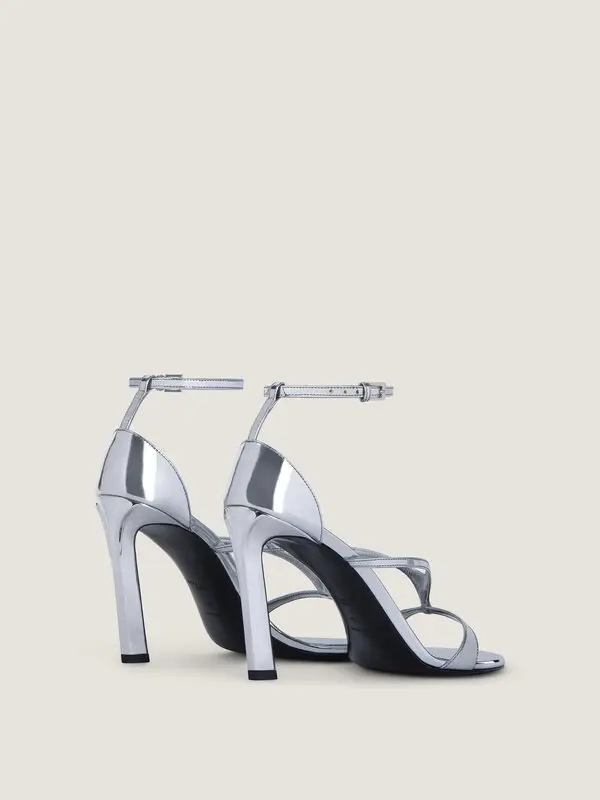 Givenchy Mirror Effect Leather Heeled Sandals