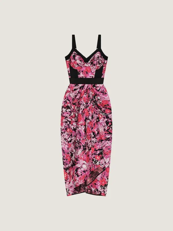 Givenchy Floral Jacquard Midi Dress