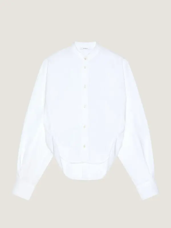 Givenchy Cocoon Slashed Poplin Shirt
