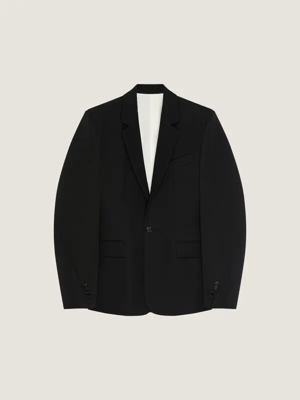 Givenchy Single-breasted Form Fit Jacket In Wool
