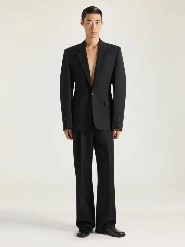 Givenchy Single-breasted Form Fit Jacket In Wool