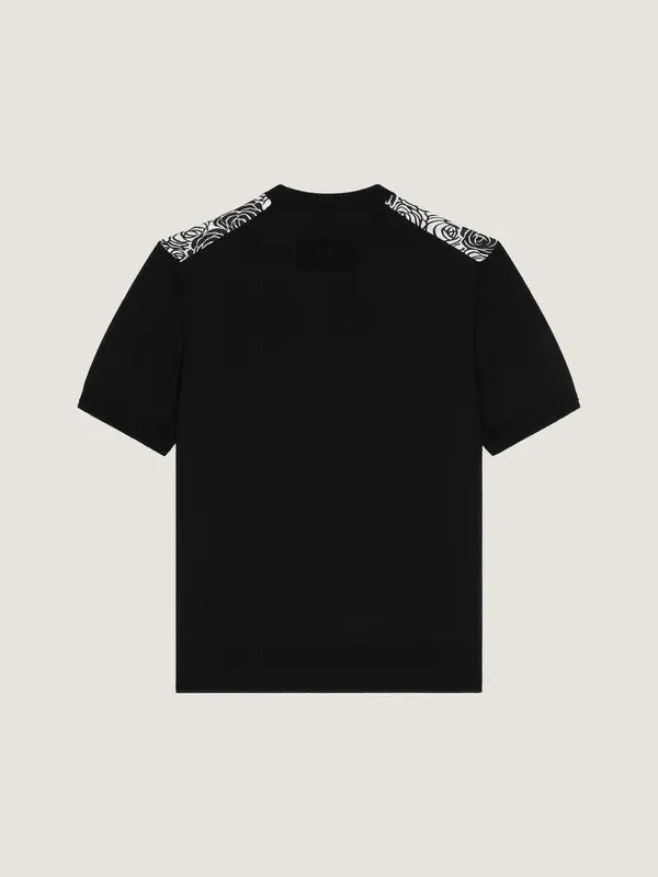 Givenchy T-shirt In Cotton Knit With Flowers Print