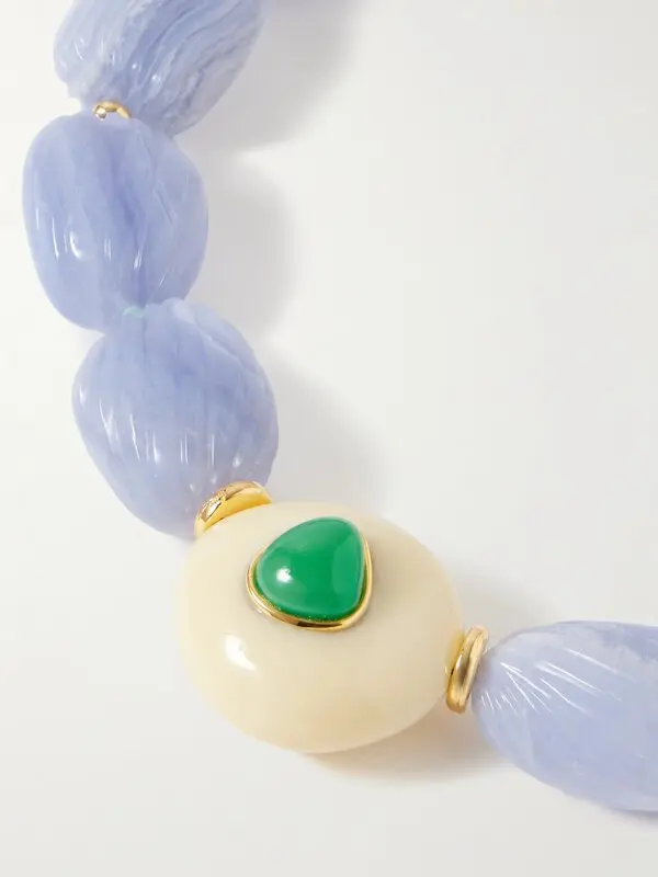 LIZZIE FORTUNATO Andalusia Gold-plated Multi-stone Necklace