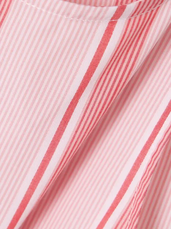 Rosie Assoulin Striped Cotton-poplin Top