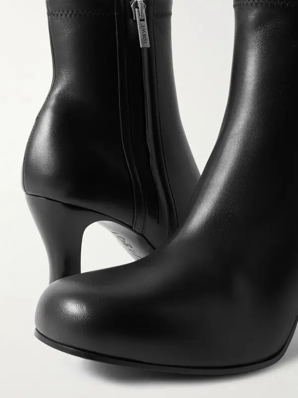Loewe Bobine Leather Ankle Boots