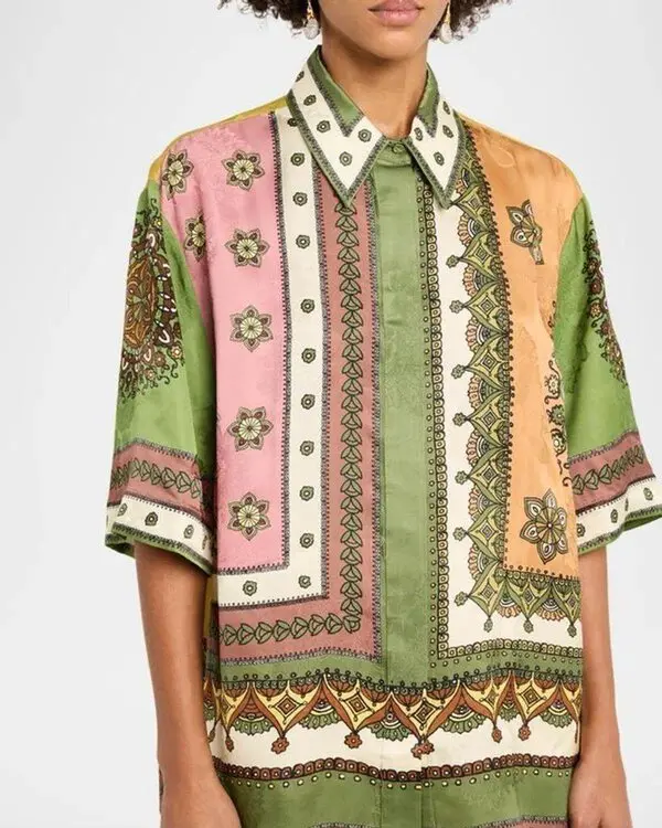ALEMAIS Floral-print Viscose Shirt - Multi