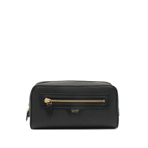 TOM FORD Grained Texture Clutch - Black