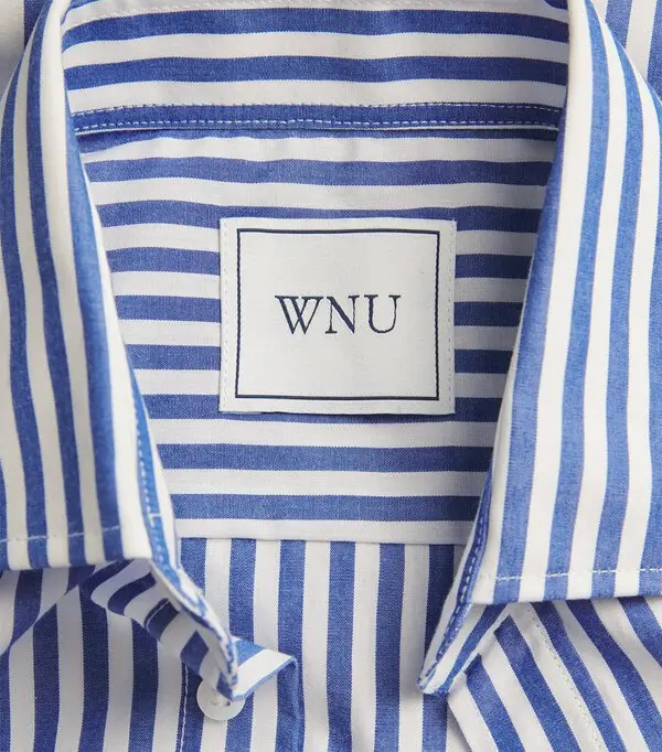 WITH NOTHING UNDERNEATH Cotton Poplin Boyfriend Shirt