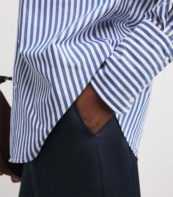 WITH NOTHING UNDERNEATH Cotton Poplin Boyfriend Shirt