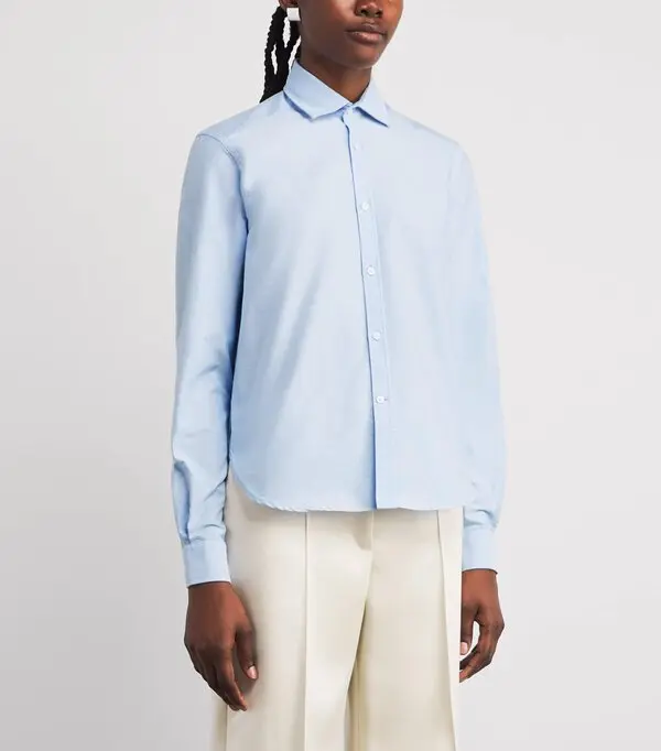 WITH NOTHING UNDERNEATH Cotton Oxford Classic Shirt